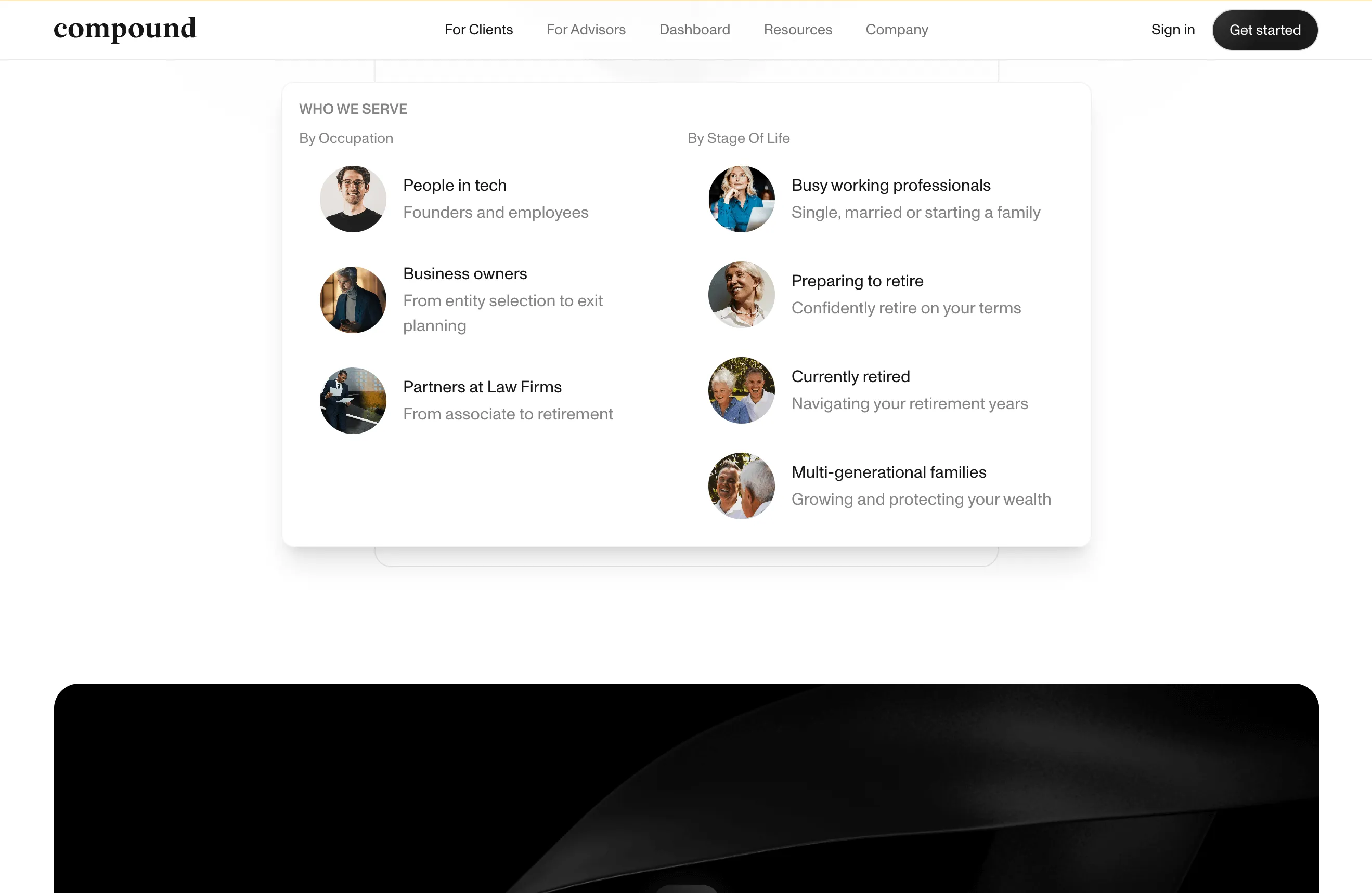 Navbar Gallery | Compound Planning